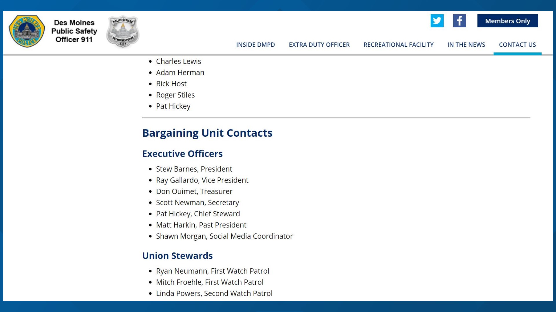 Des Moines police officer, union president leaves force amid internal ...