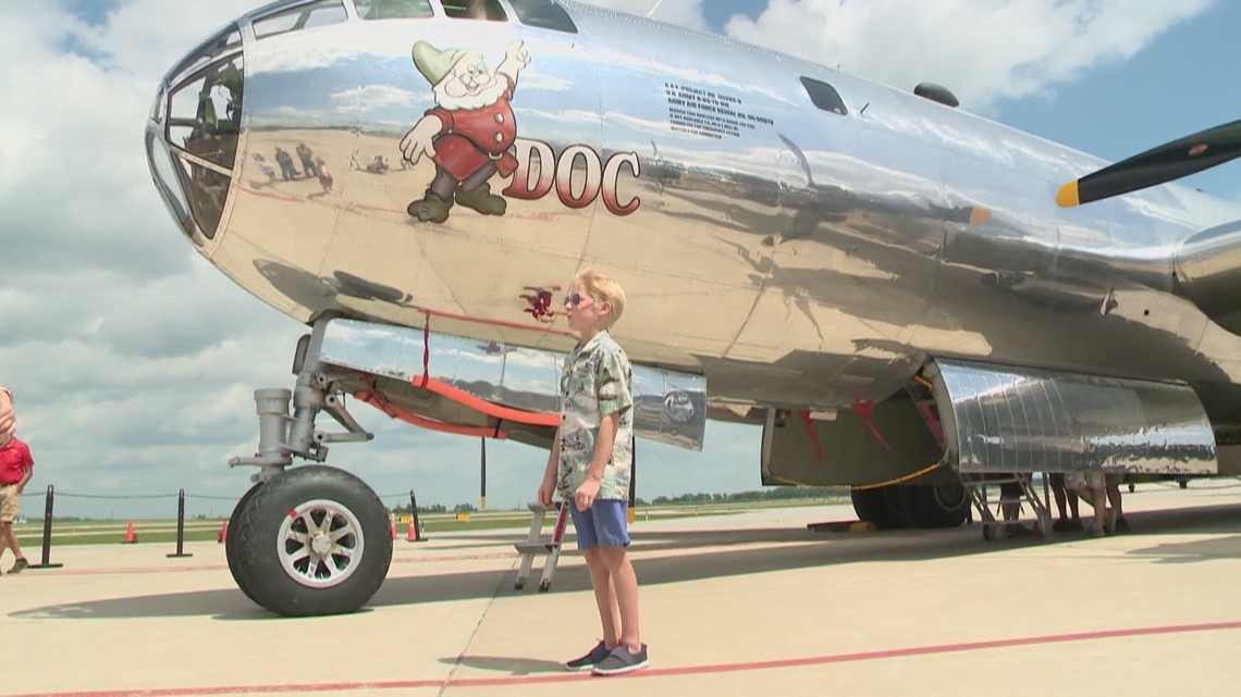 11-year-old achieves lifelong dream, flies high on B-29 plane ...
