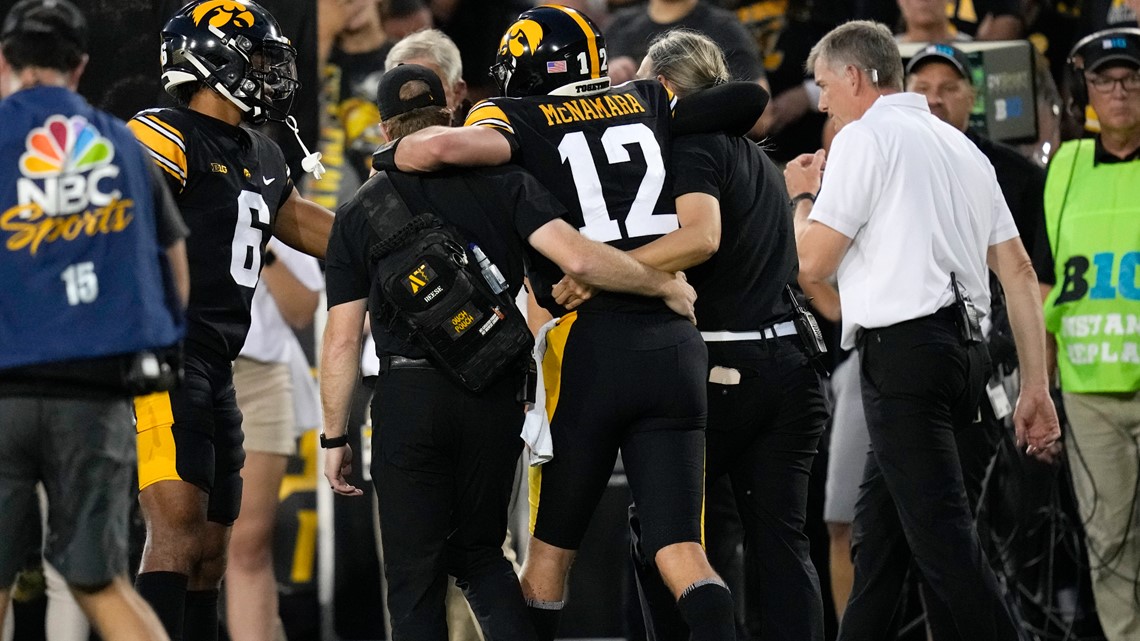 Iowa Hawkeyes football: Cade McNamara injury, Deacon Hill update | wqad.com