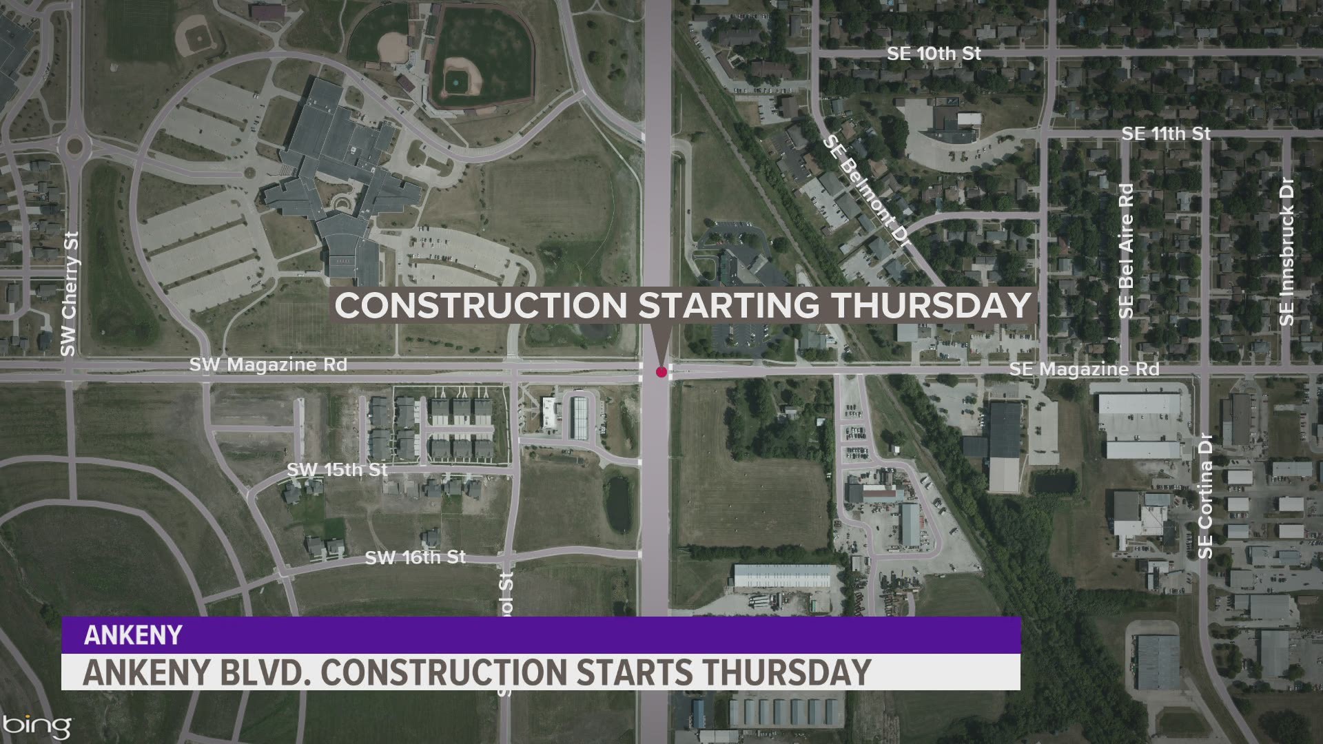 Ankeny, Iowa travel notice: Construction project to start June 3 ...