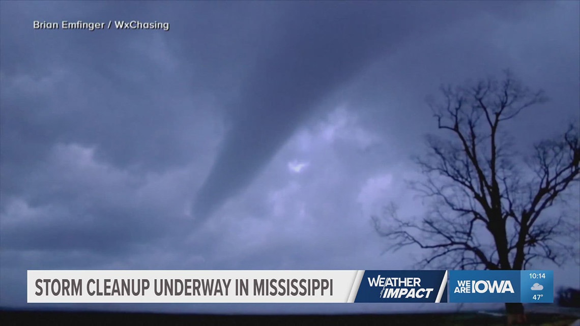 Cleanup efforts underway after storm slammed Mississippi over the ...