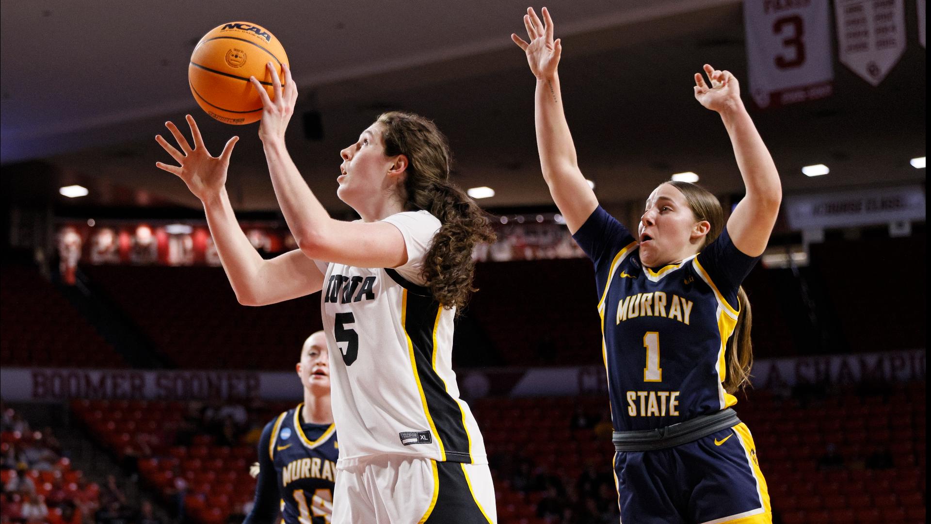 Iowa vs. Murray State: Hawkeyes roll past Racers in NCAA tourney opener ...