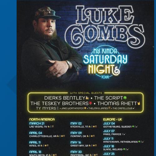 Luke Combs' 'My Kinda Saturday Night Tour' coming to Ames | weareiowa.com