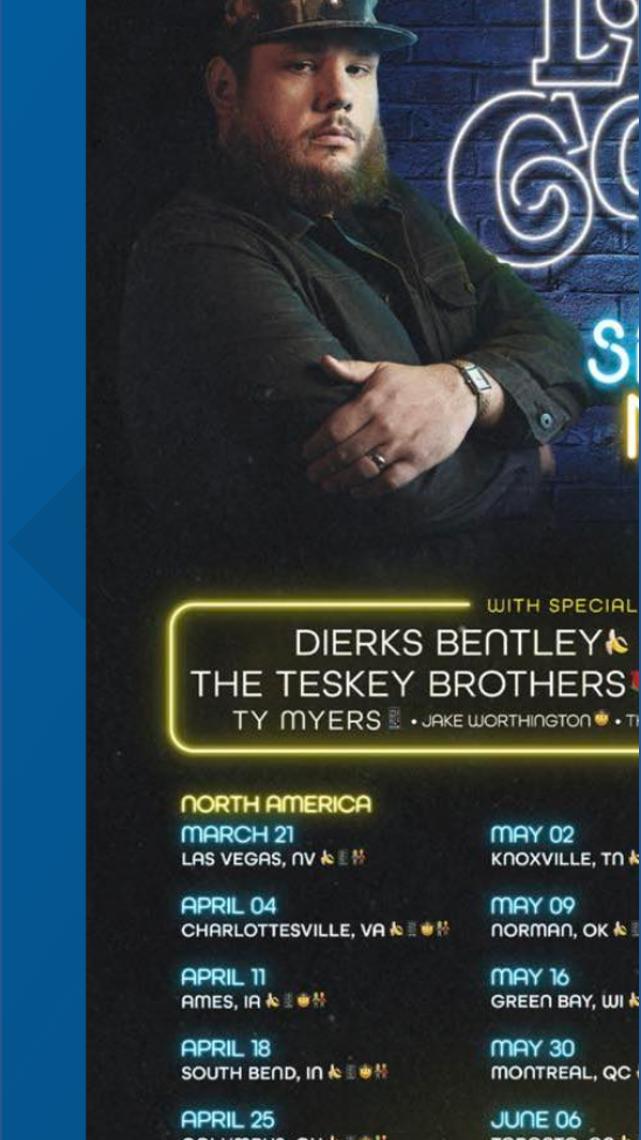 Luke Combs' 'My Kinda Saturday Night Tour' coming to Ames | weareiowa.com
