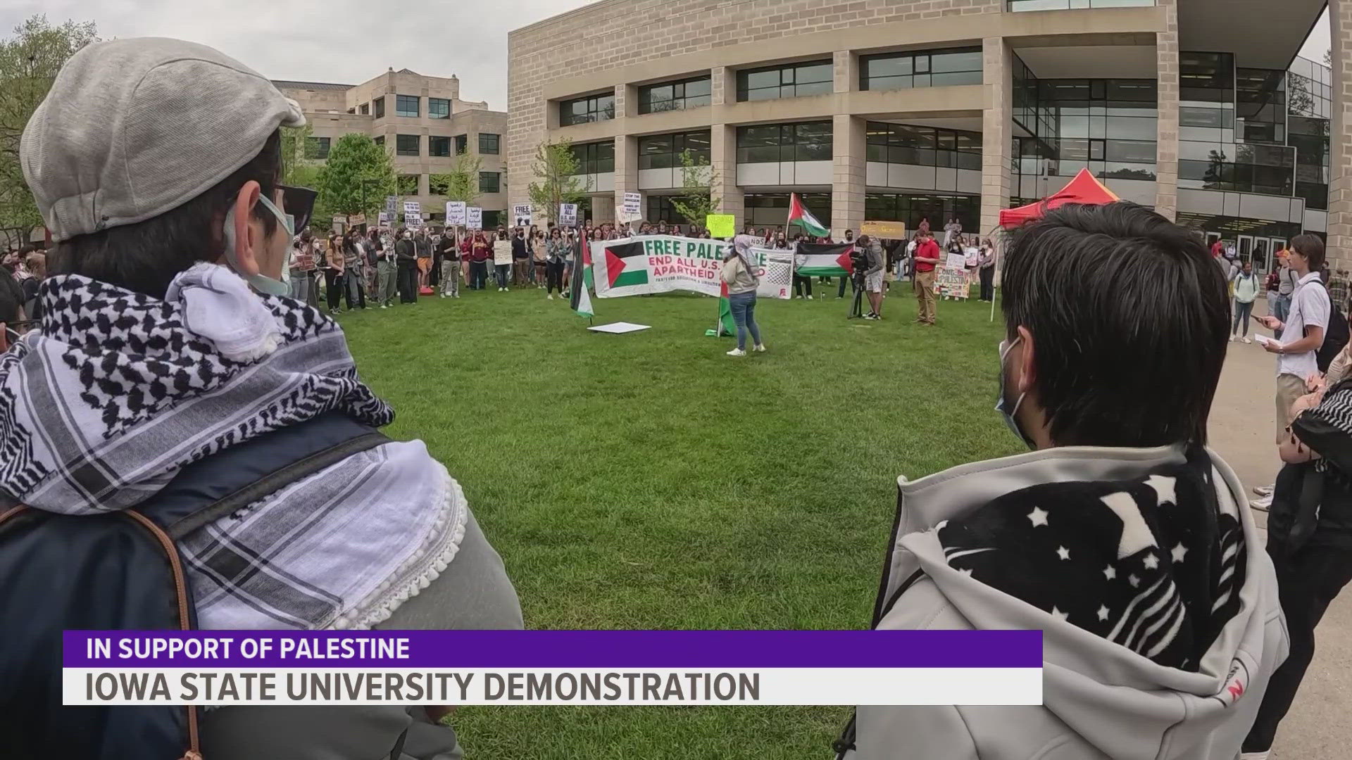 Gaza war protesters gather at Iowa State University | weareiowa.com