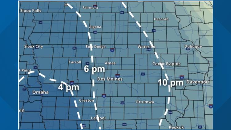 What is an Ice Storm Warning? Iowa forecast, radar, snow totals for ...