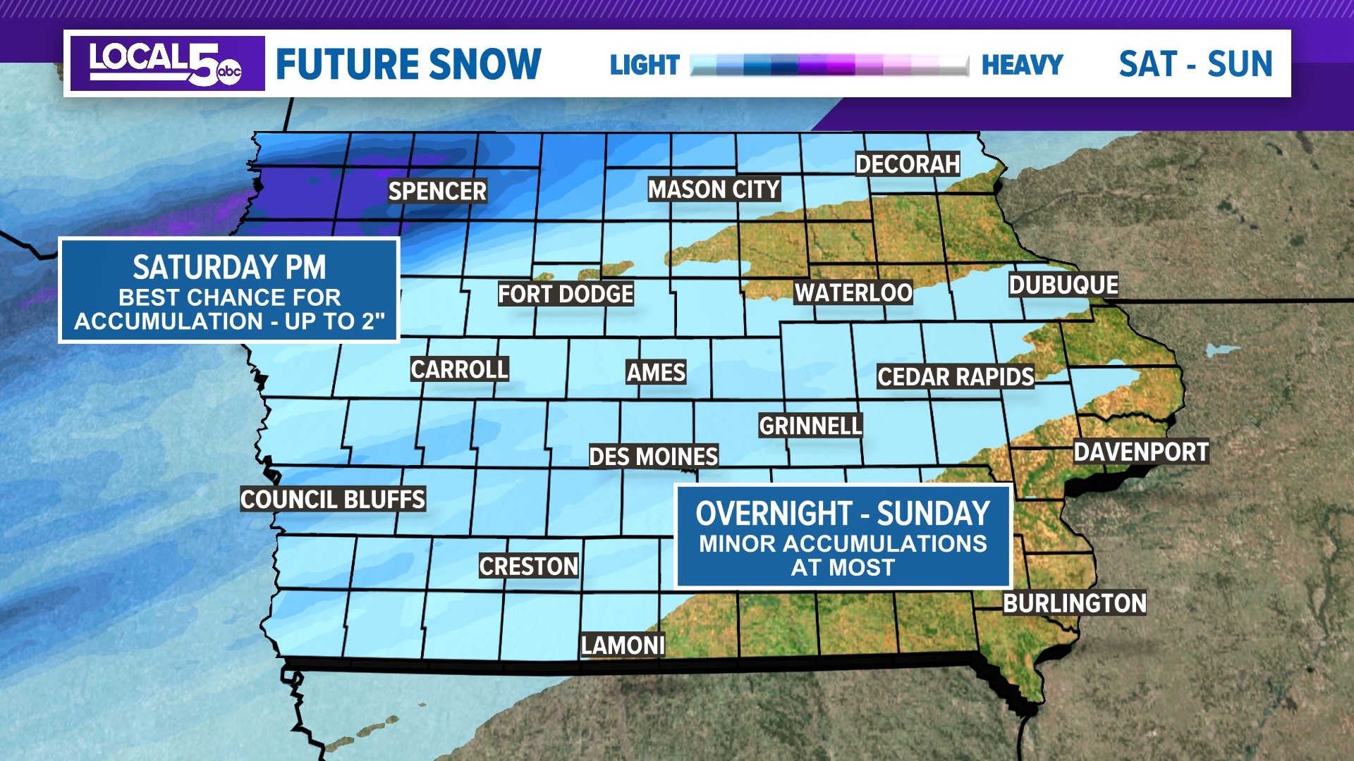 Iowa weather forecast: Will we see any snow this weekend? | weareiowa.com