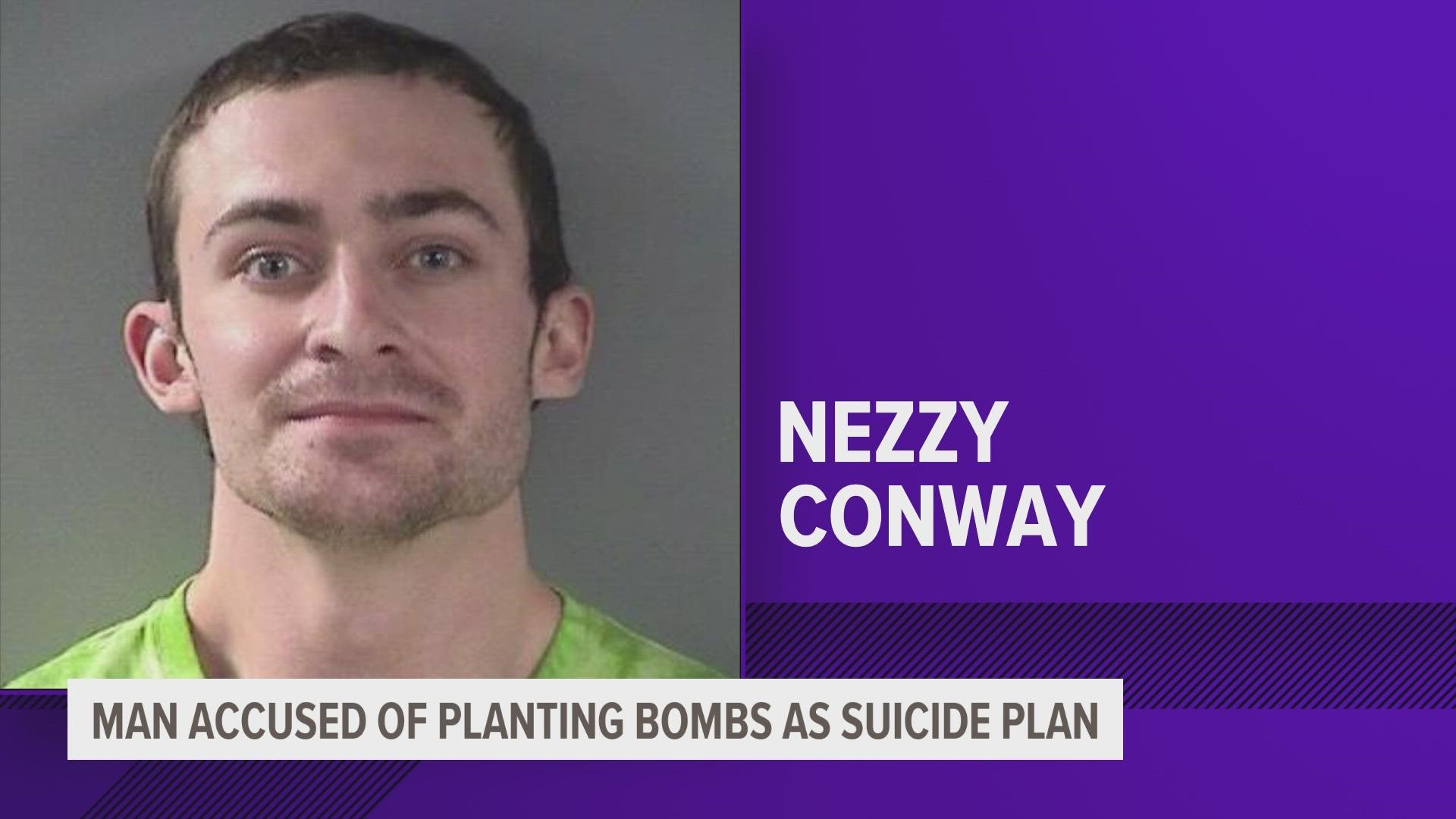 Iowa City man accused of planting bombs as suicide plan | weareiowa.com