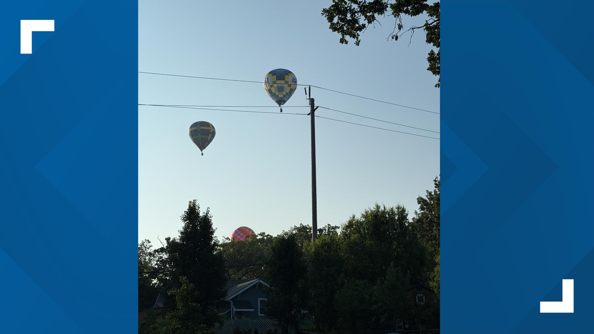 Why were there hot air balloons flying over Des Moines Monday morning ...