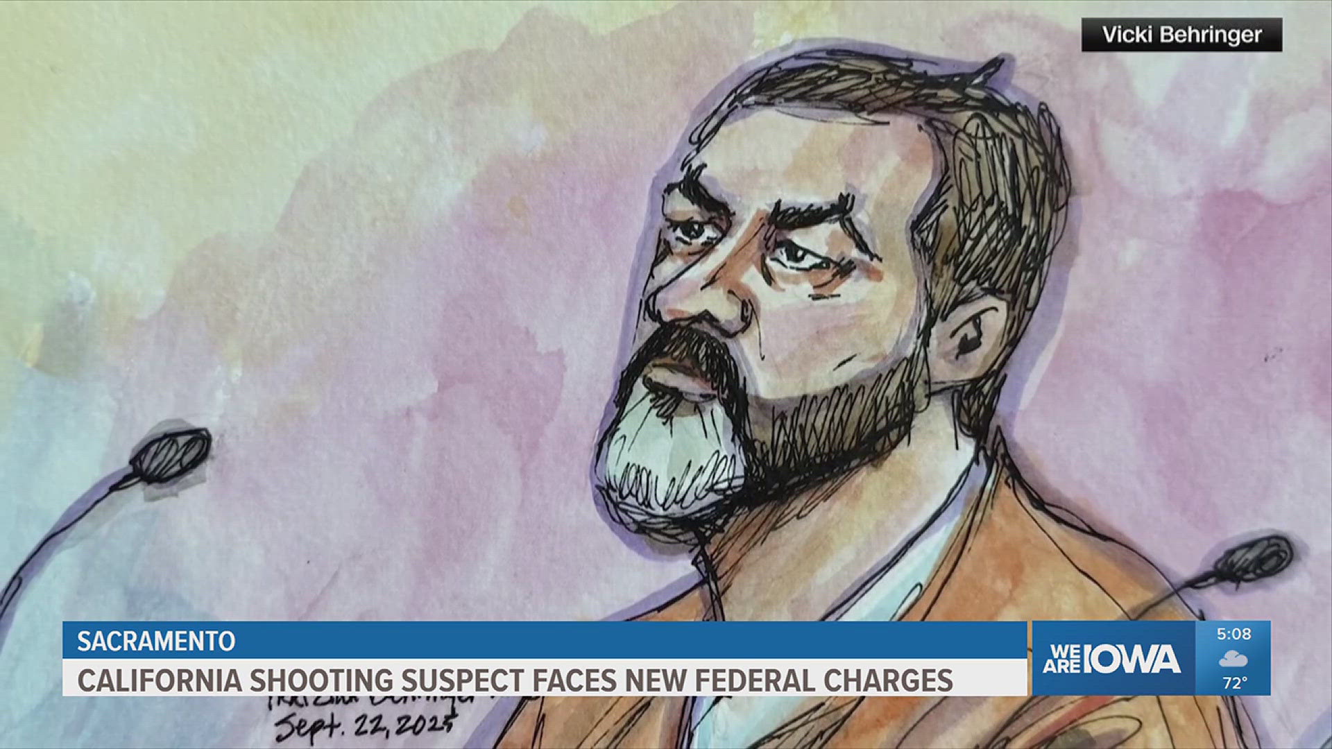 Suspect in California TV station shooting faces new federal charges ...