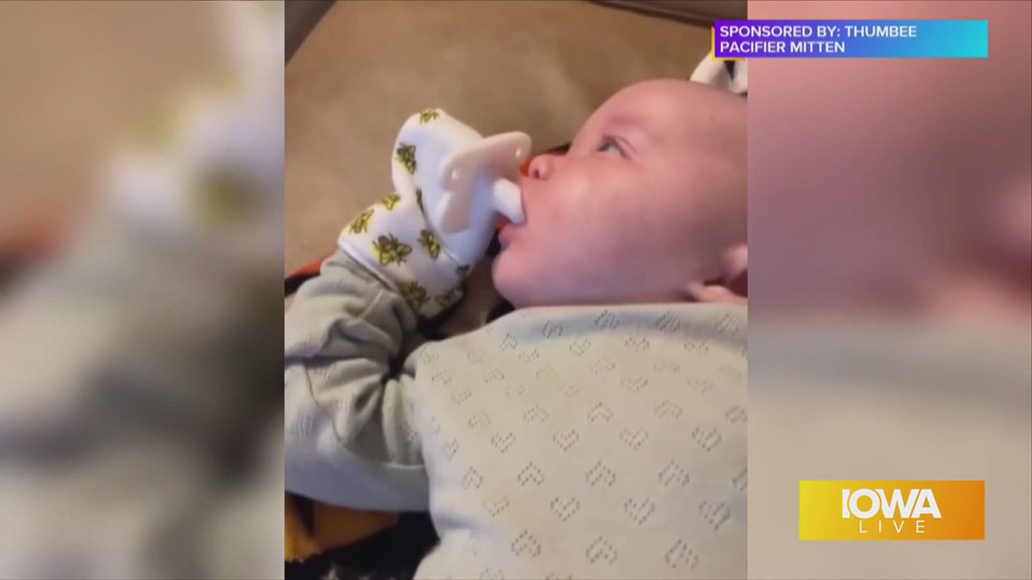 No more dropped, dirty pacifiers! ThumBee Pacifier Mitten is a must ...