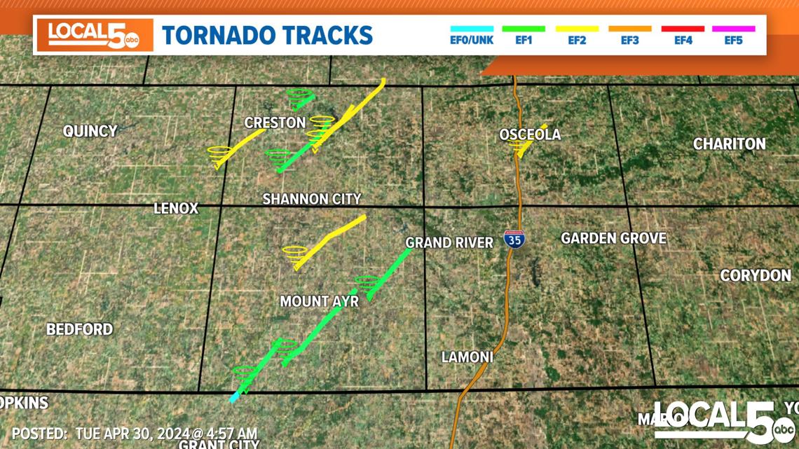 National Weather Service: How many tornadoes confirmed in Iowa ...
