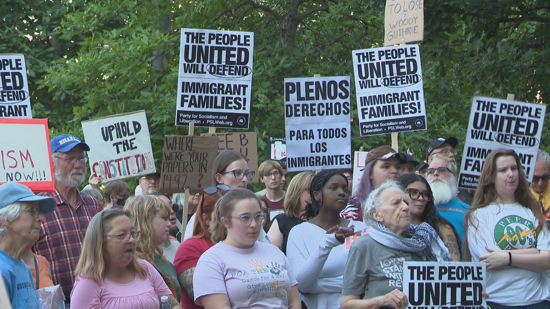 Iowa protestors rally against US immigration policies, joining national ...