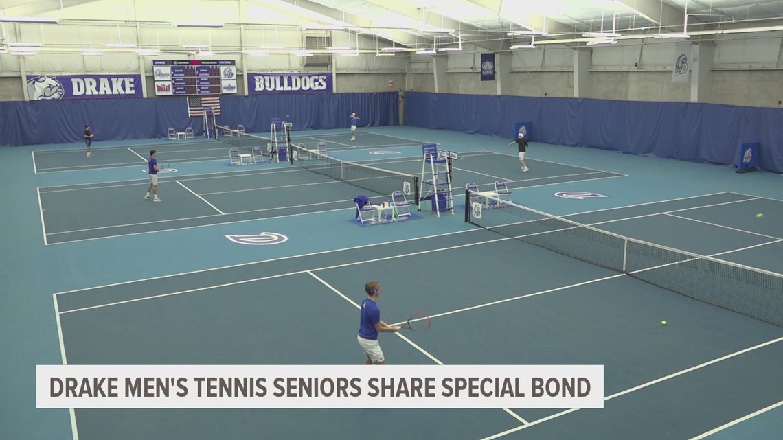 Drake men's tennis team bonds on and off the court | weareiowa.com
