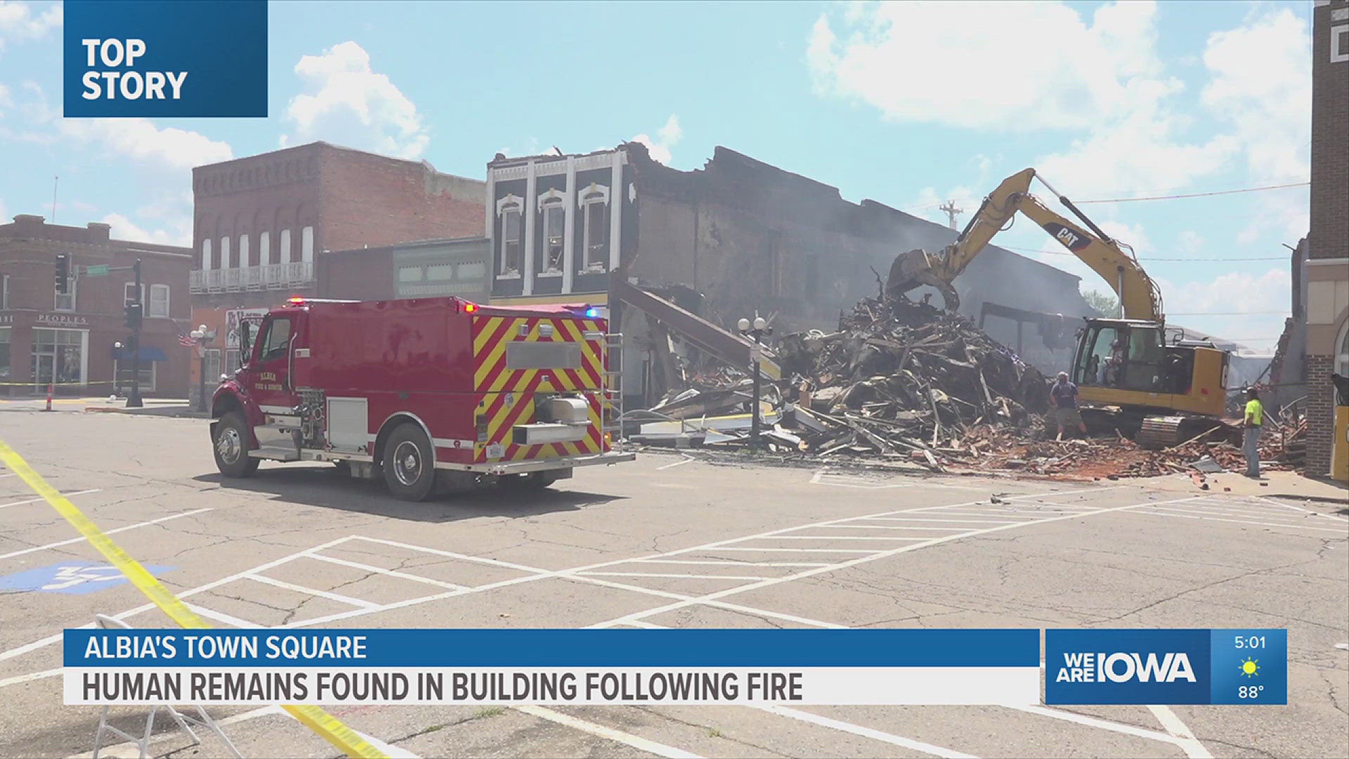 Albia town square fire aftermath: 1 dead, residents mourn loss ...