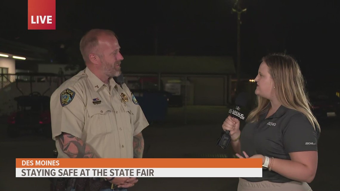 Iowa State Fair police helping fairgoers stay safe during the 'Best ...