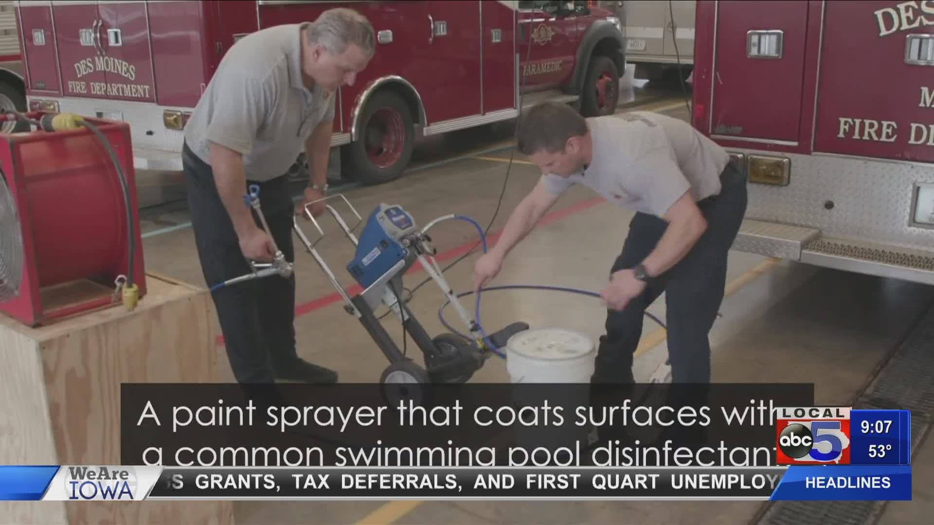 DMFD new tool for decontaminating vehicles | weareiowa.com