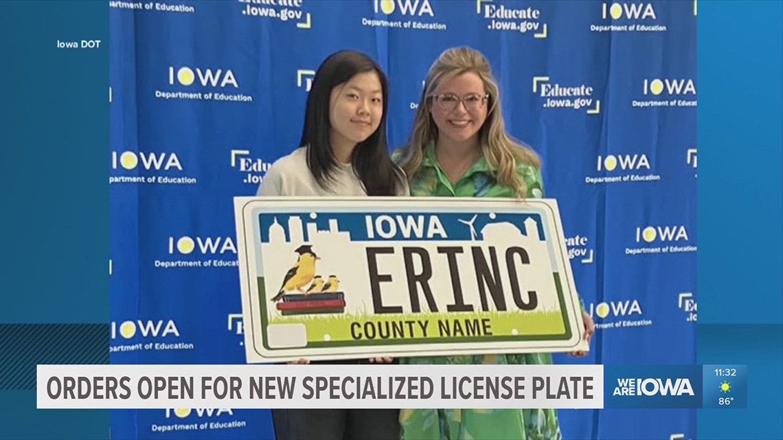 Orders for education license plates open | weareiowa.com