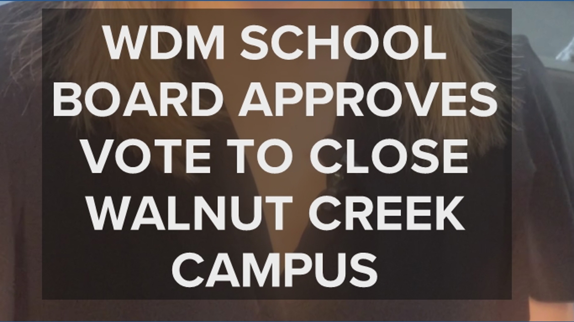 West Des Moines School Board approves closure of Walnut Creek Campus ...