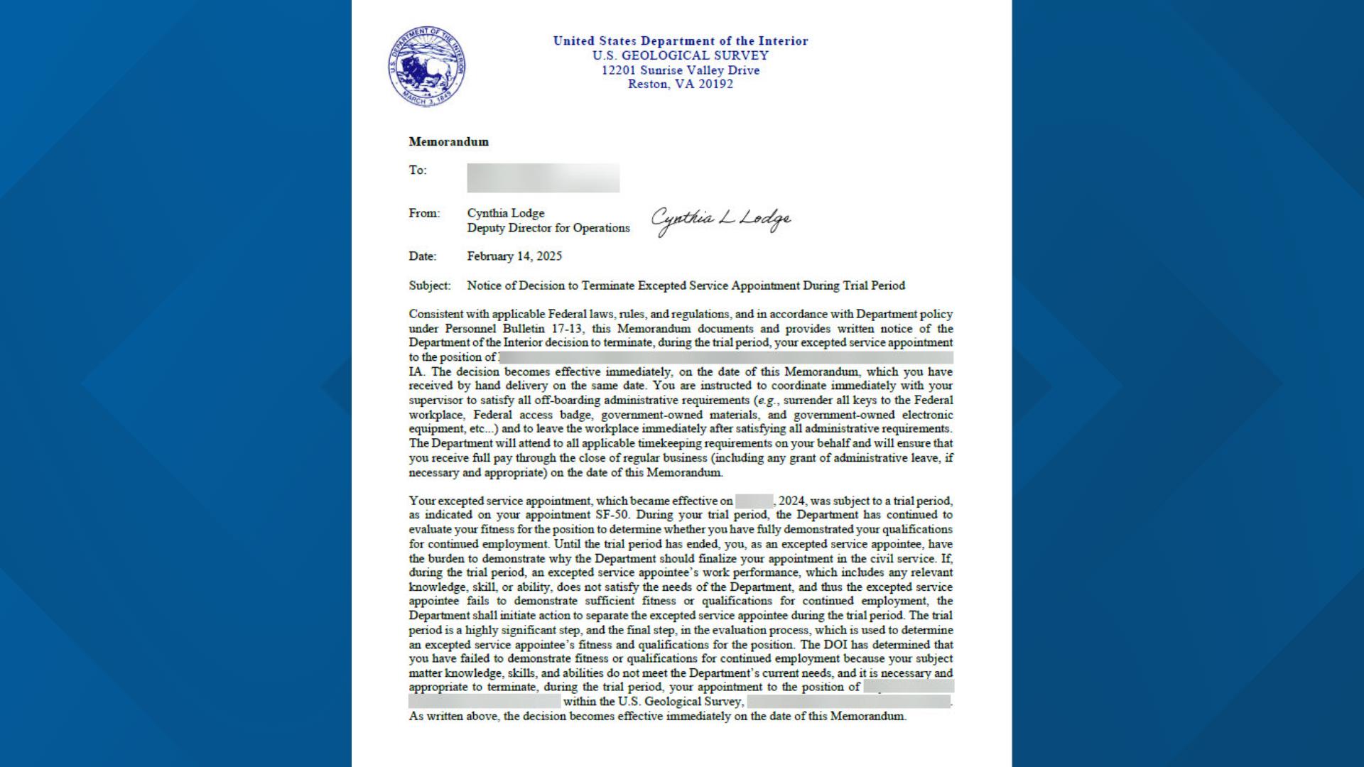 Iowan working for the U.S. Geological Survey loses job in recent ...