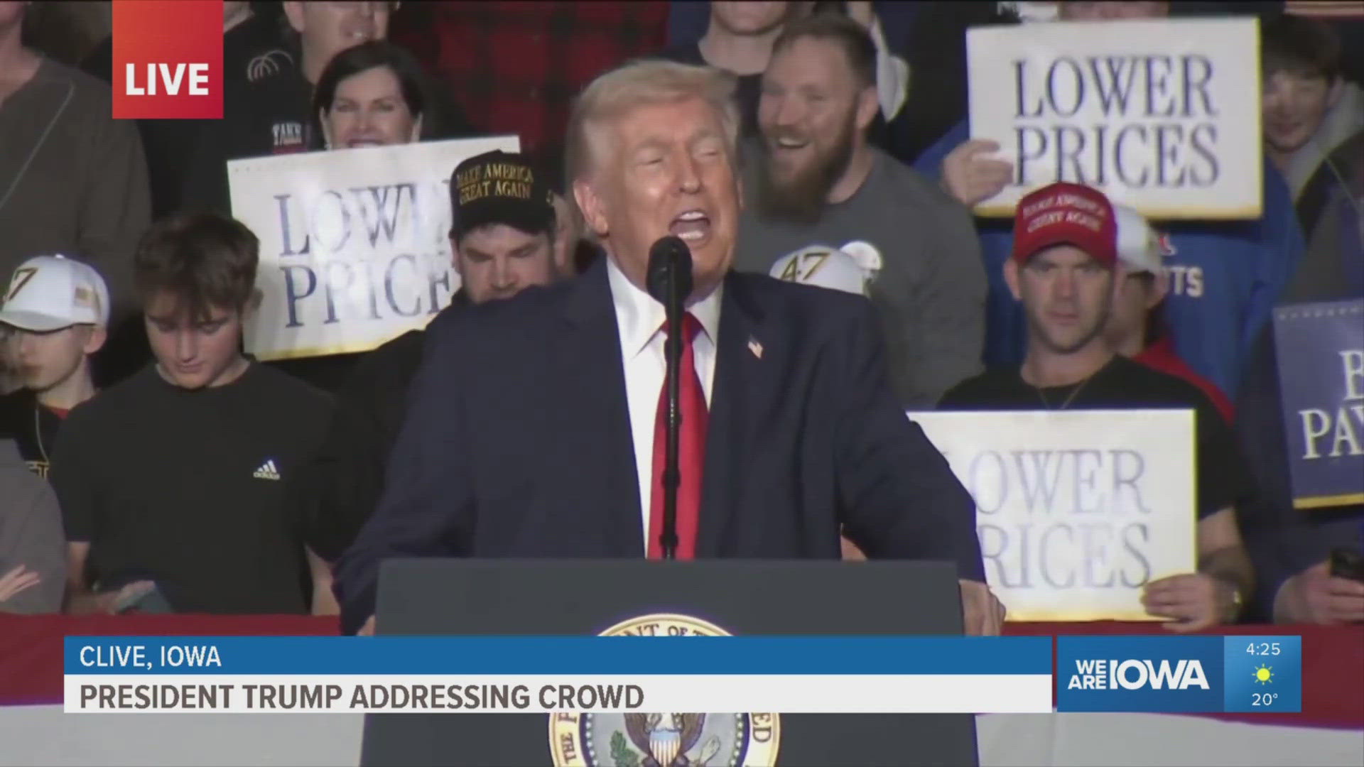 Trump speaks in Iowa at Clive event | weareiowa.com