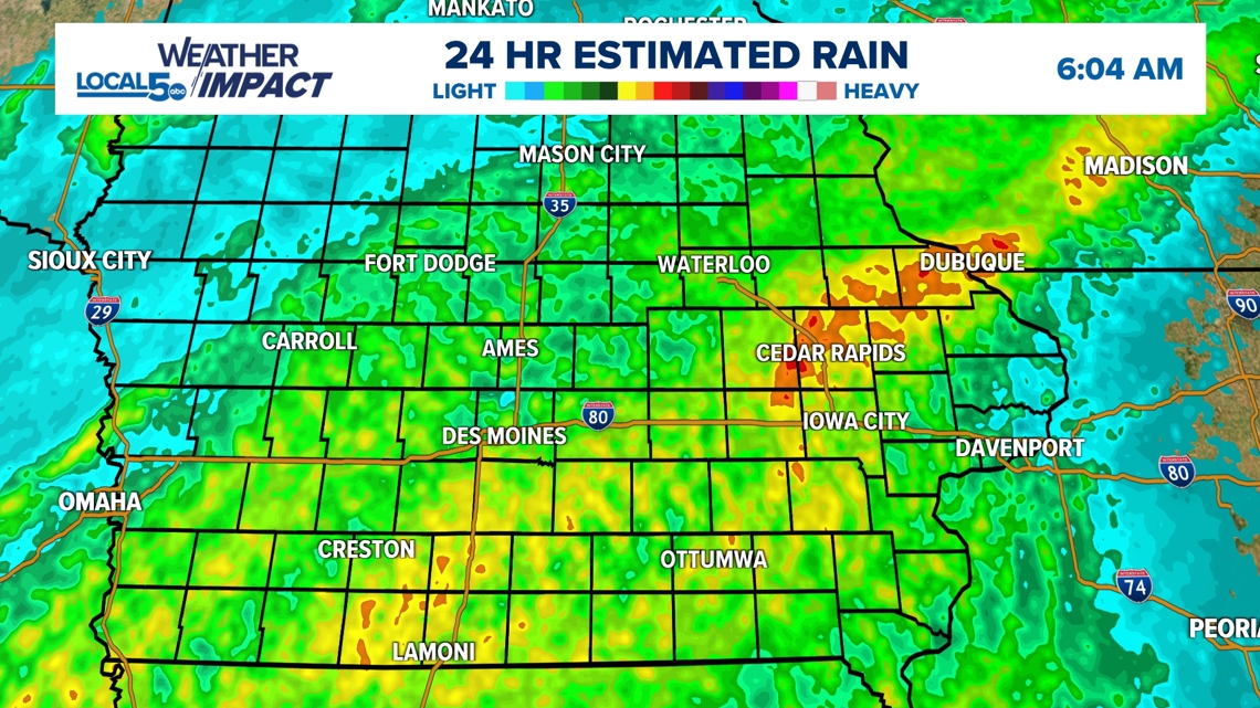 How much rain did Des Moines get? Central Iowa rainfall totals ...