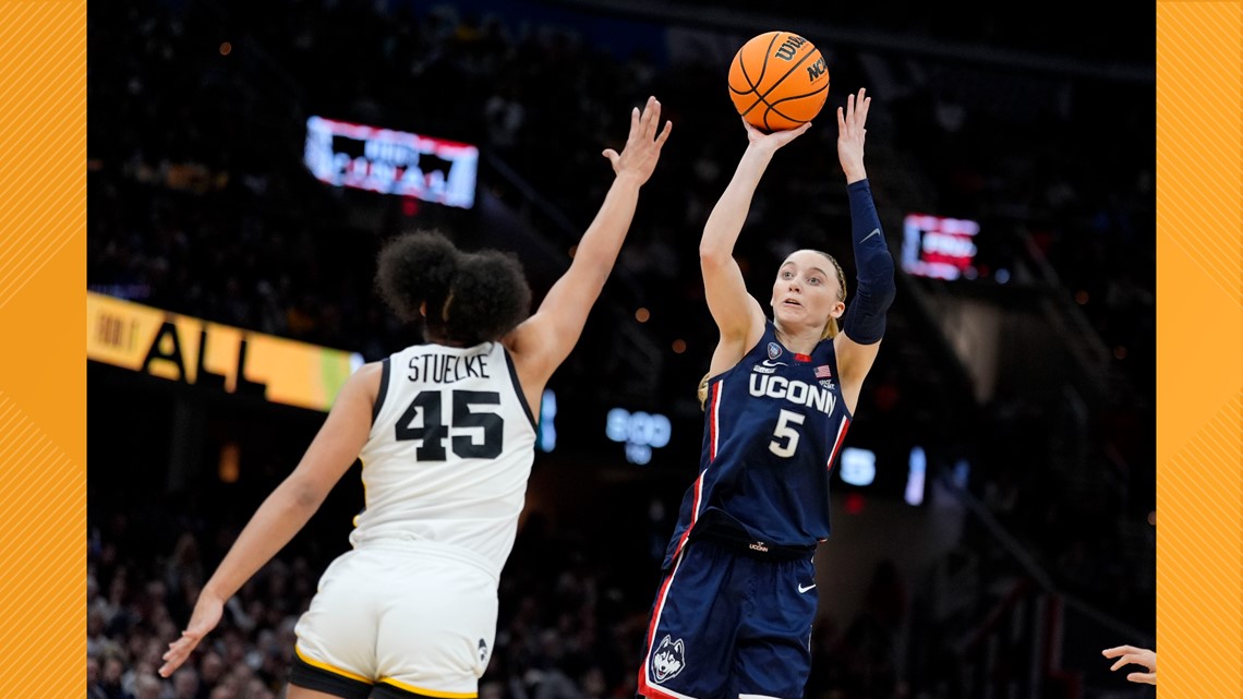 Iowa vs. UConn score: Caitlin Clark, Paige Bueckers highlights ...