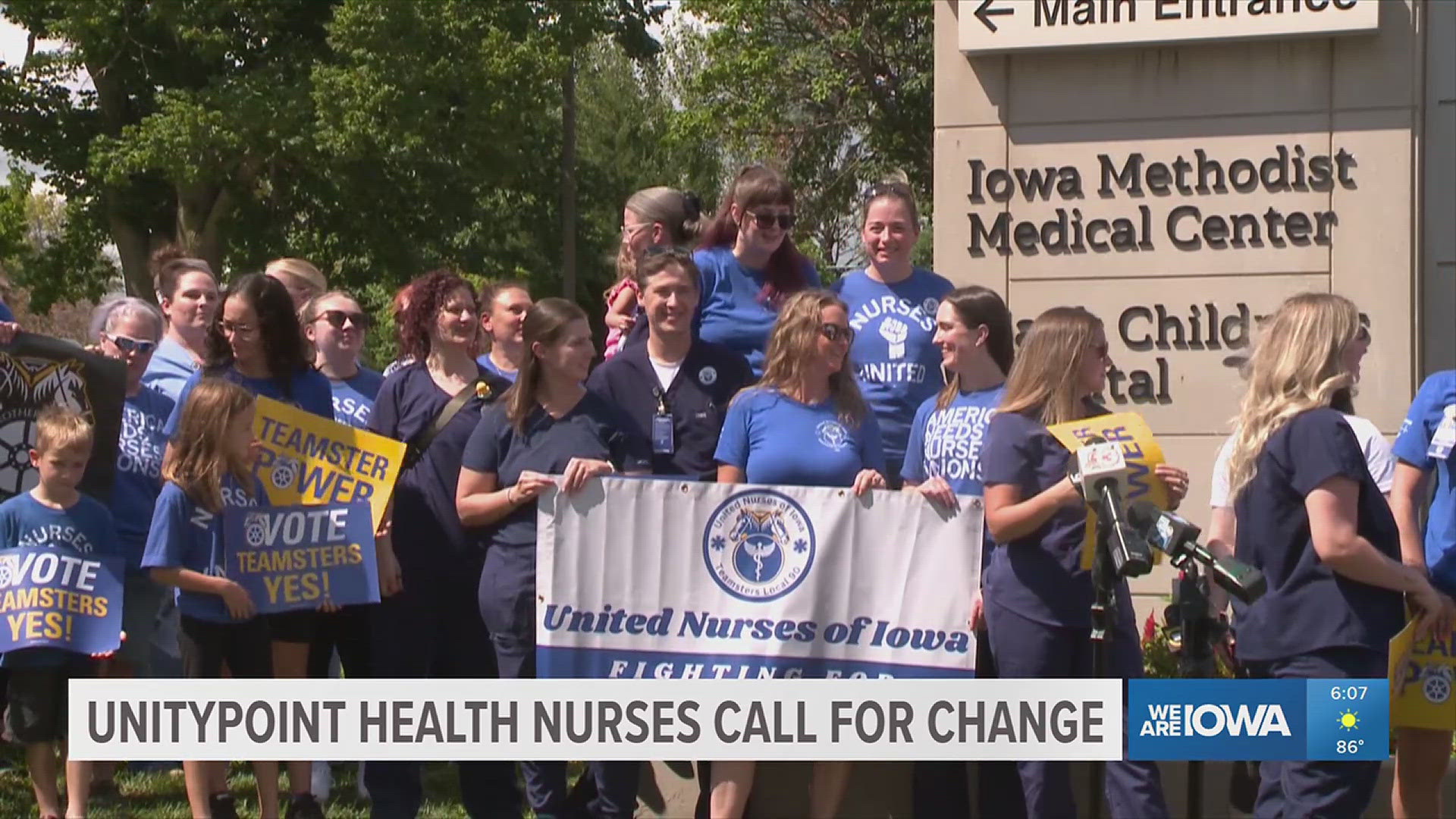 Des Moines nurses push for union recognition at UnityPoint | weareiowa.com