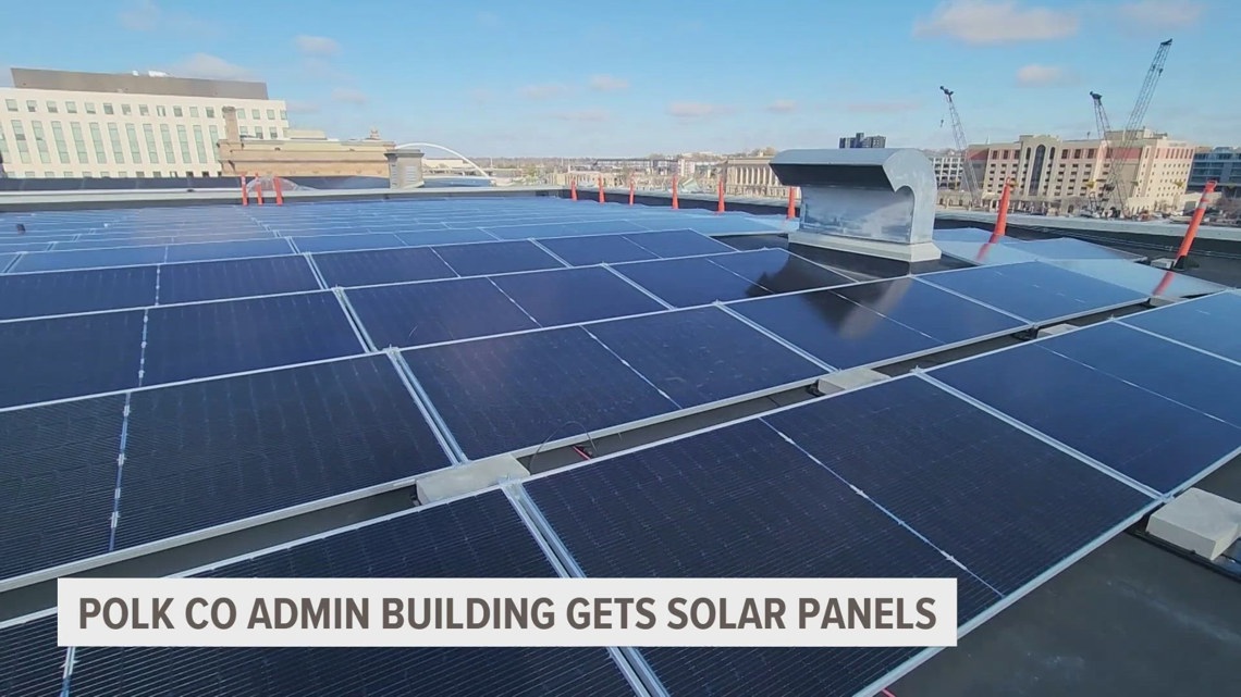 Polk County Administration Building gets solar panels | weareiowa.com