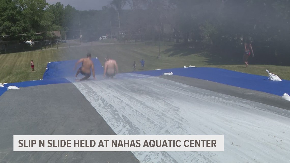 Nahas Aquatics Center hosts giant Slip N Side | weareiowa.com