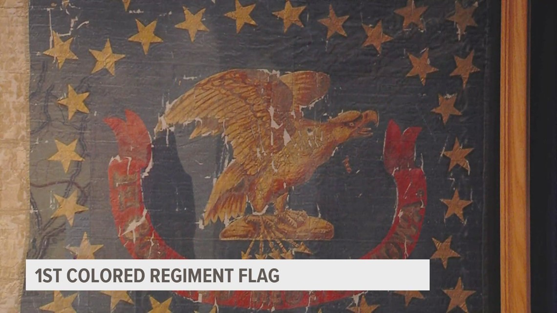 1st Colored Regiment of Iowa Flag from the Civil War | weareiowa.com