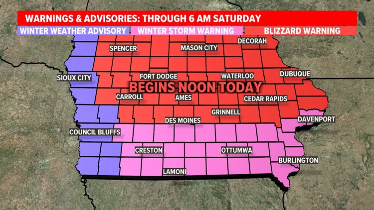 Iowa weather today: Snow totals, road and travel conditions | weareiowa.com
