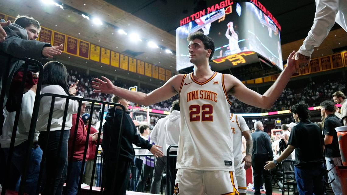 Milan Momcilovic scores 21 and No. 7 Iowa State holds off Baylor, 72-69 ...