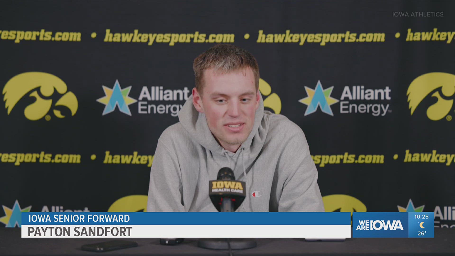 Iowa's Payton Sandfort reflects on senior season, Hawkeye career ...