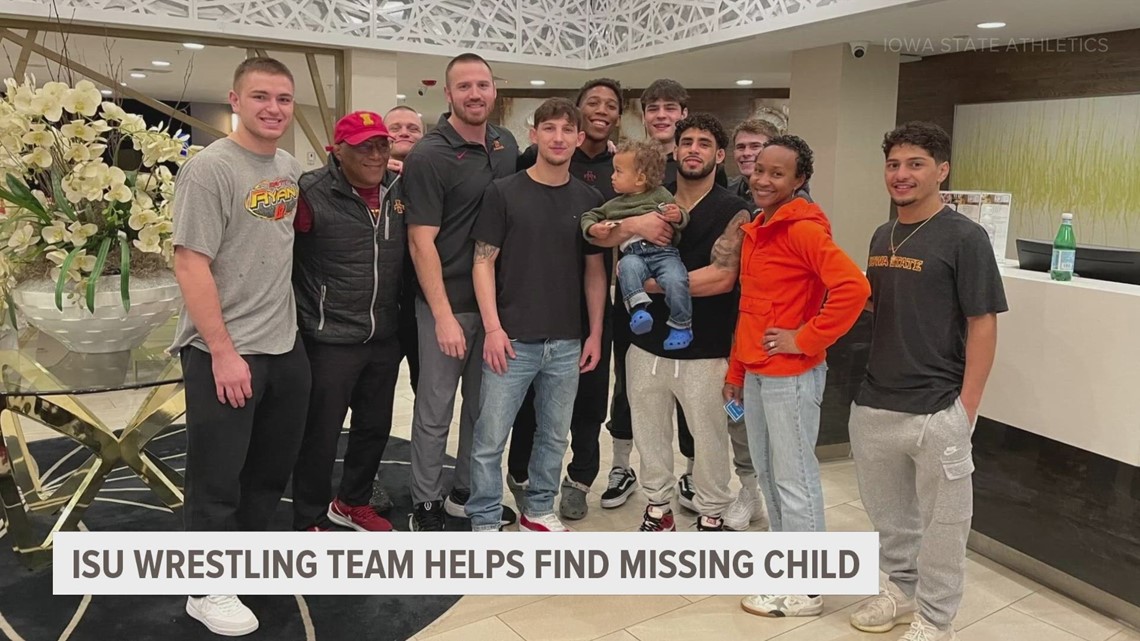 Iowa State University wrestling team helps locate lost child ...