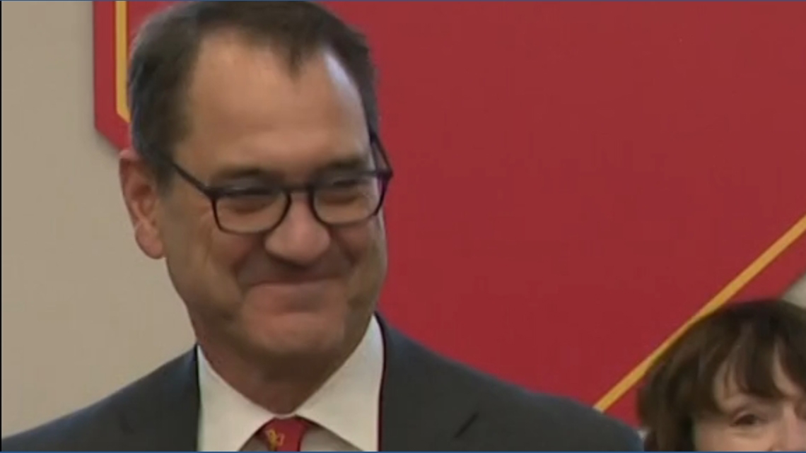 David Cook announced as Iowa State University's 17th president ...
