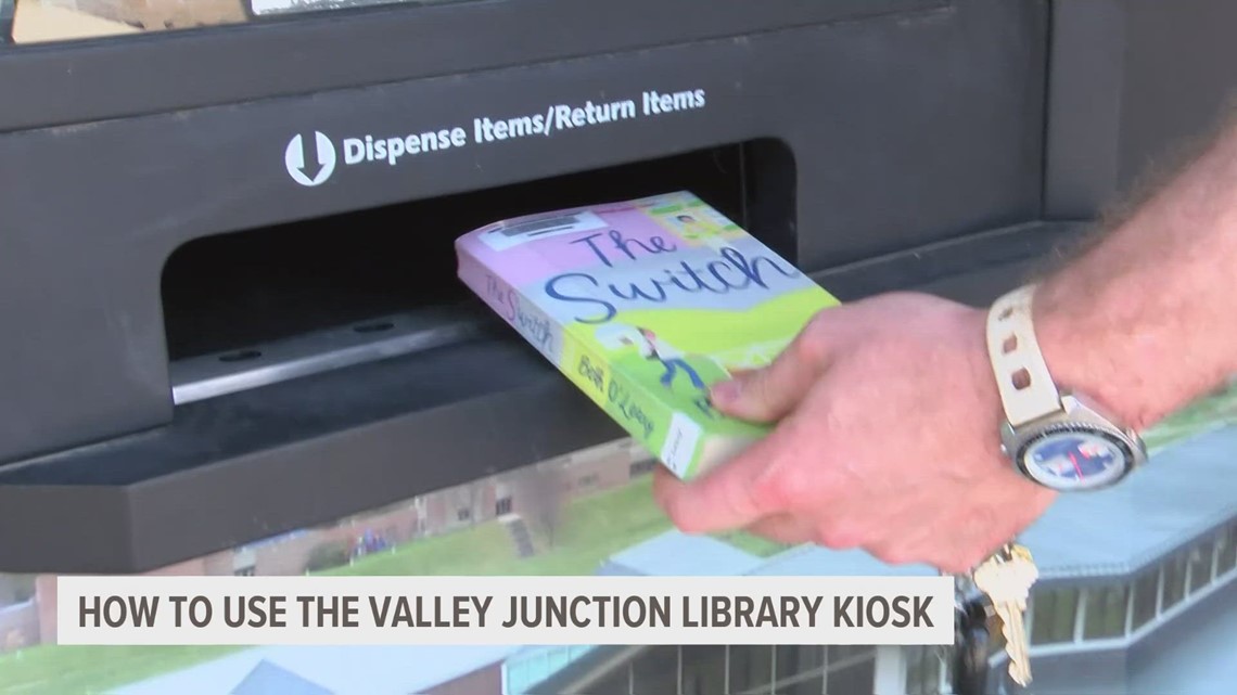 How to use the West Des Moines Library kiosk in Valley Junction ...