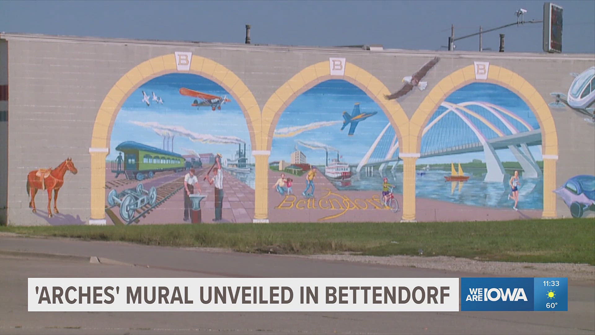 'Arches' mural unveiled in Bettendorf | weareiowa.com