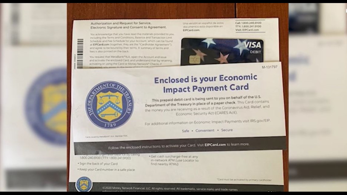 Couple shares experience of receiving stimulus money on a debit card ...