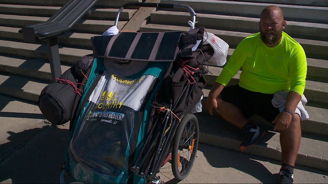 Meet the Ohio man who's walking across the US for a cause | weareiowa.com