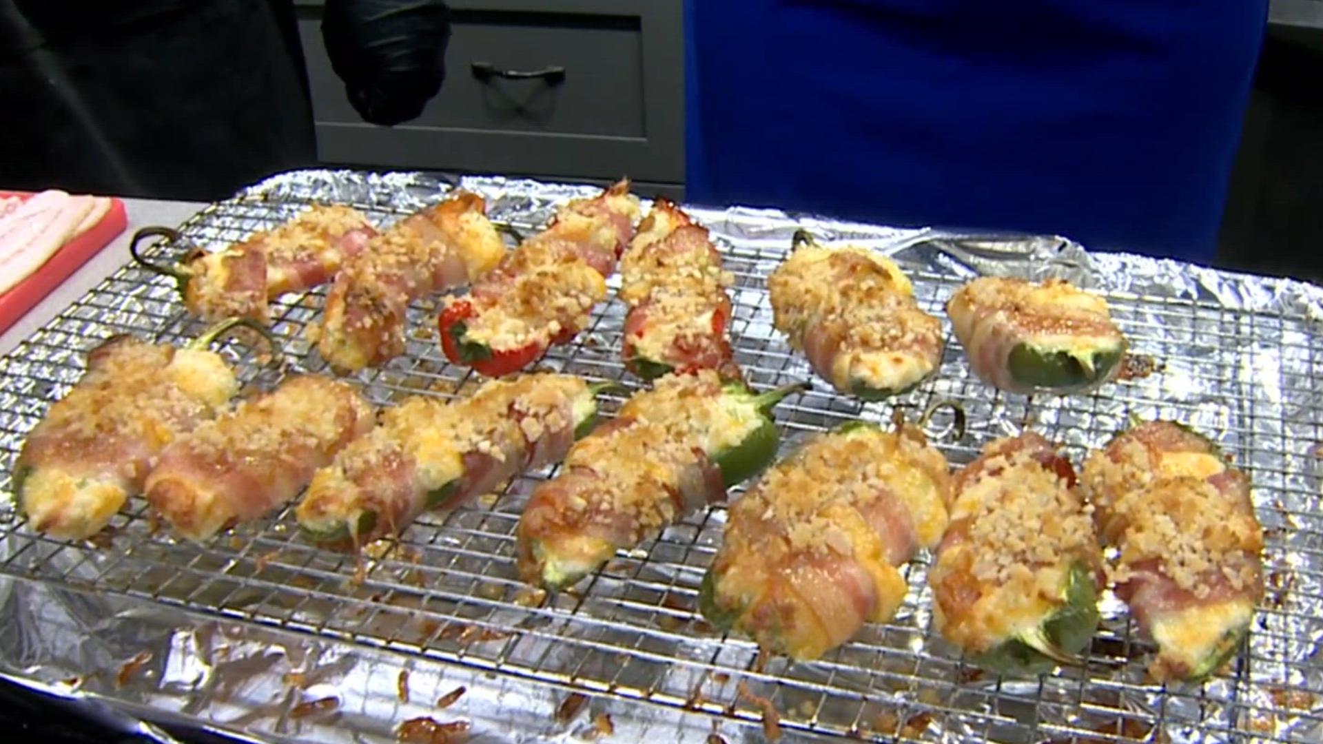 John F. Martin assembles their bacon-wrapped jalapeño poppers | fox43.com