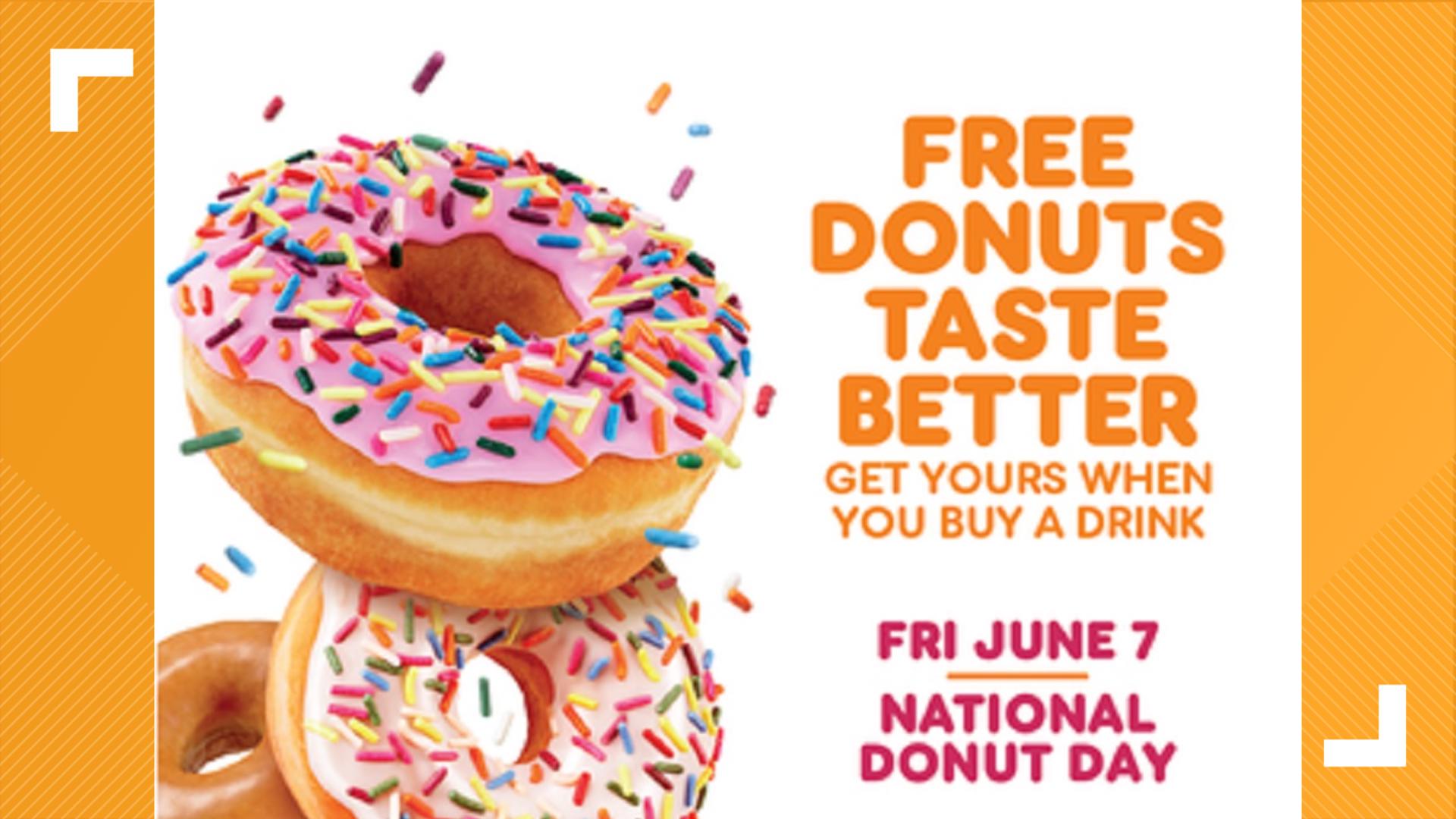 Dunkin' offers free donut deal for National Donut Day | fox43.com