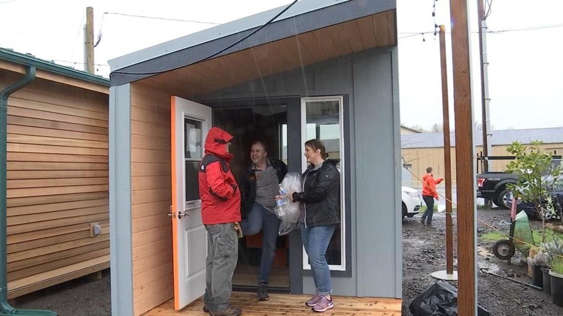 Building teams compete to build sleeping pods for homeless women ...