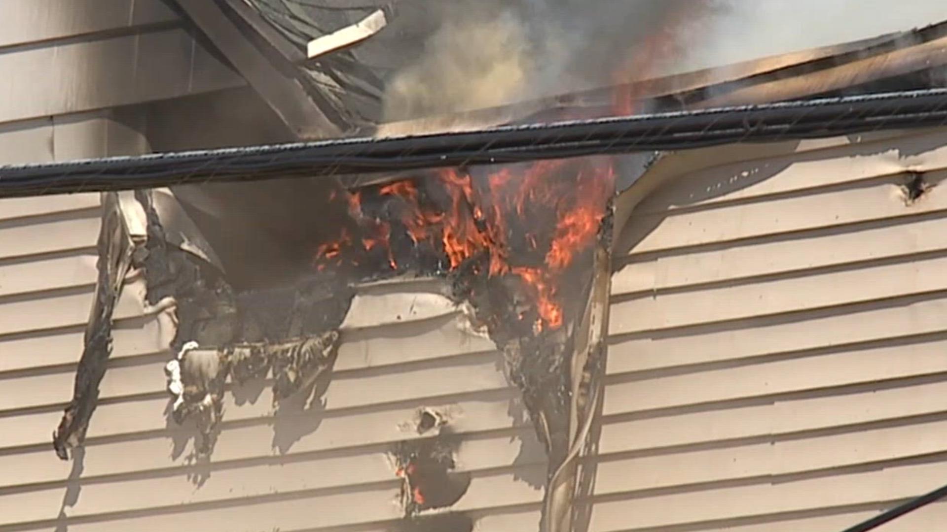 Several buildings damaged following massive fire in Lancaster County ...