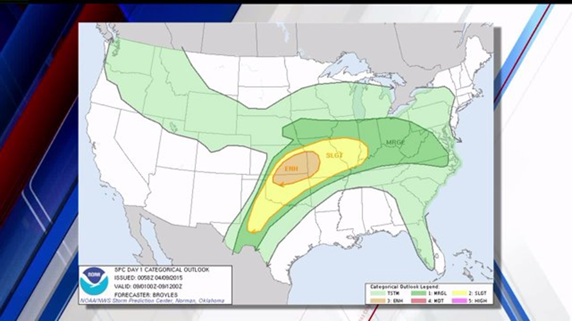 New severe weather risk categories breakdown | fox43.com