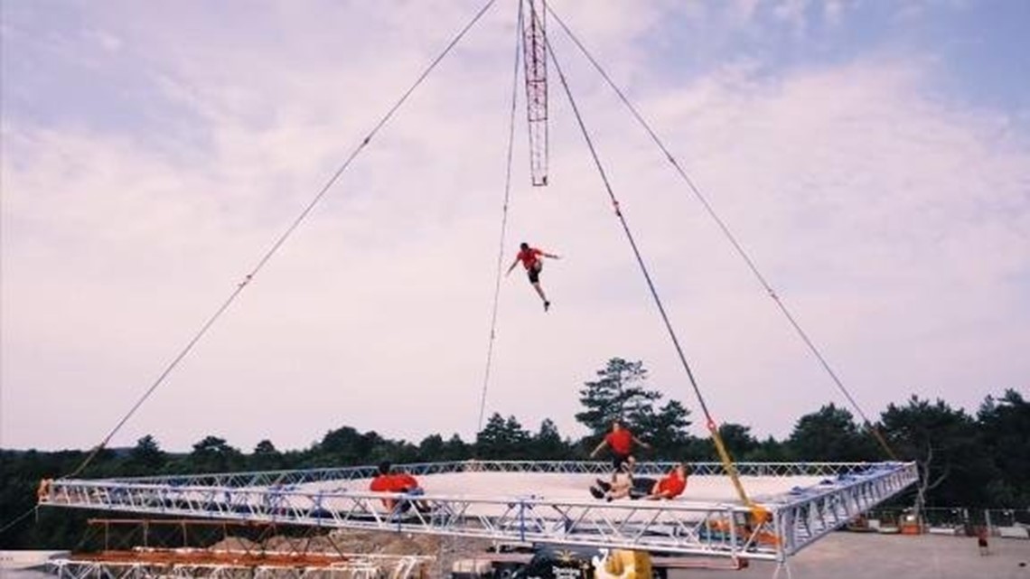Acrobatic daredevils perform on world’s largest trampoline | fox43.com