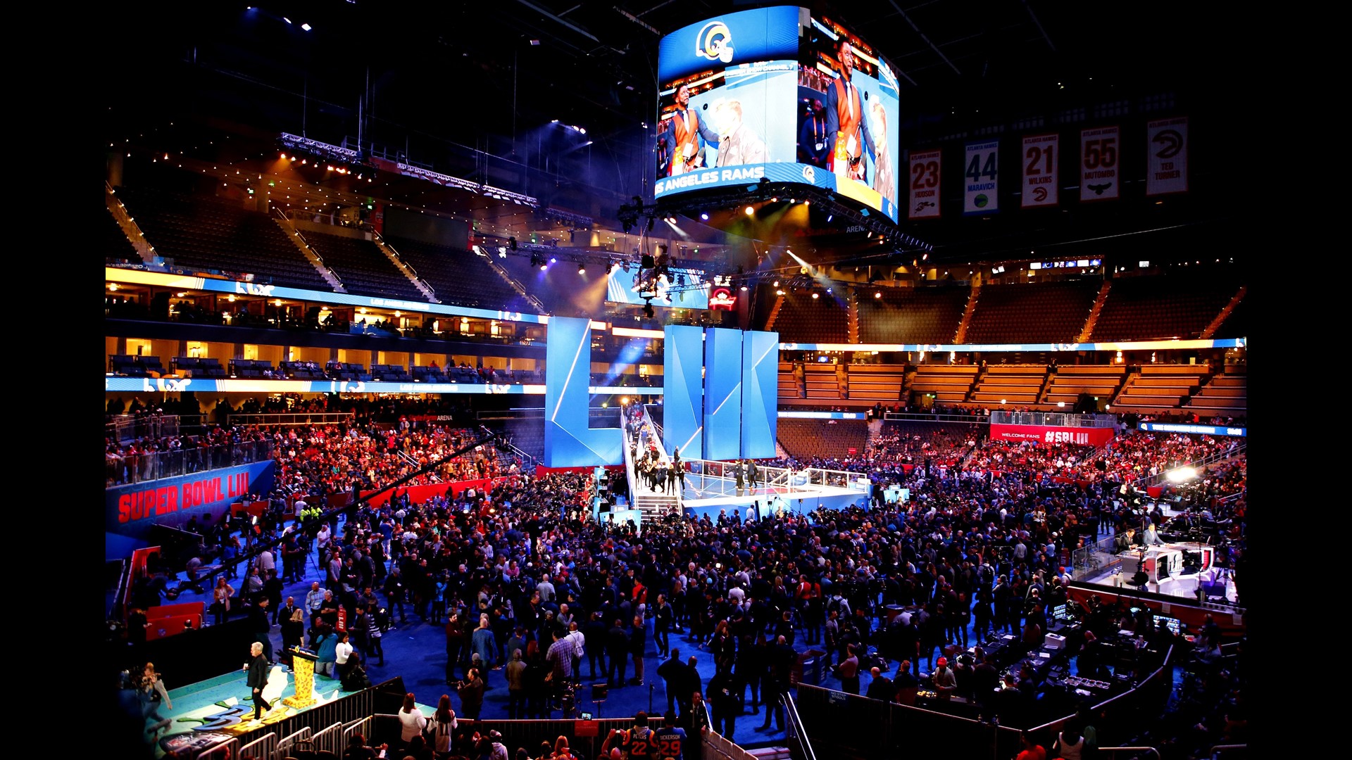 Lights, cameras, questions: Super Bowl week in Atlanta kicks off with ...