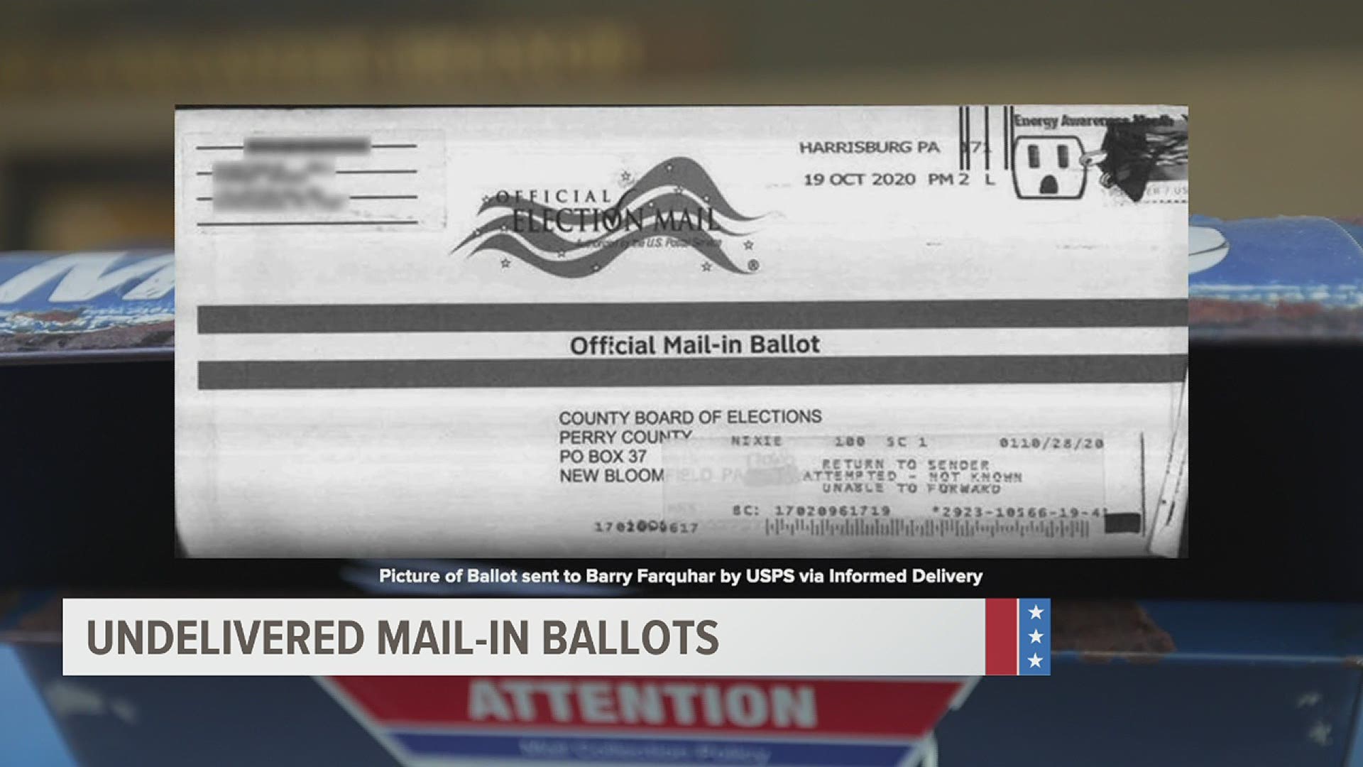Mail-in ballots found undelivered by post office | fox43.com