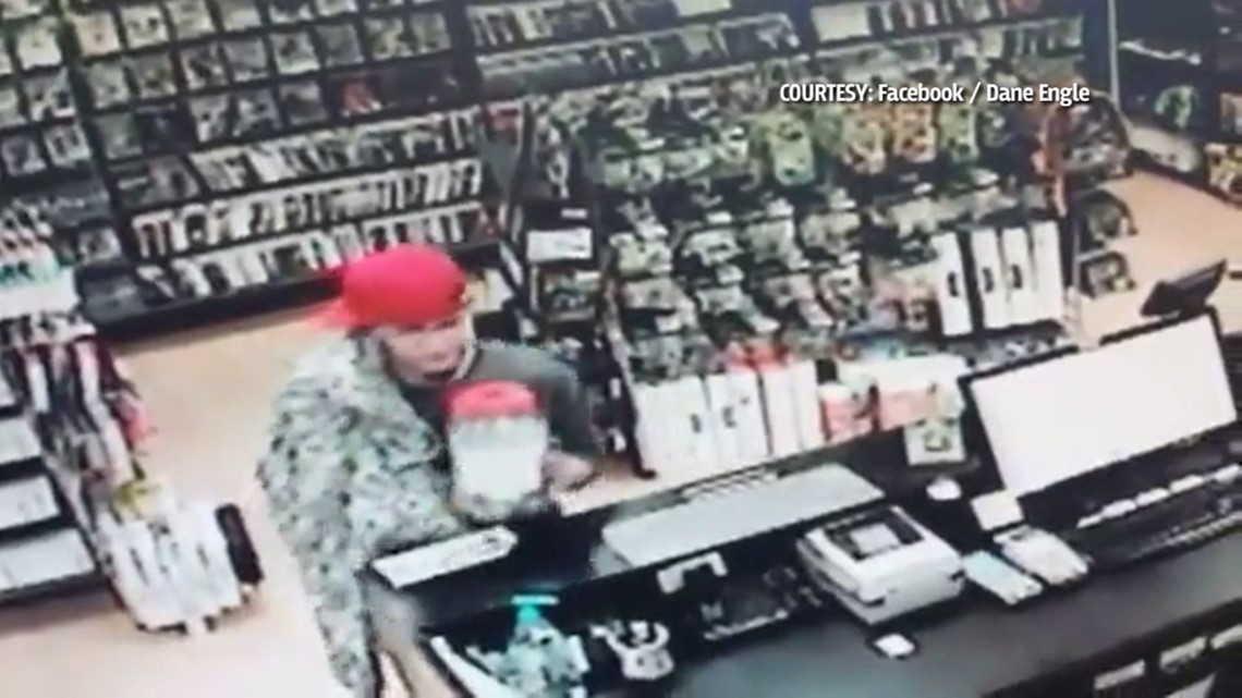 Surveillance video shows man stealing Toys for Tots donation jar in ... Surveillance video shows man stealing Toys for Tots donation jar in ...