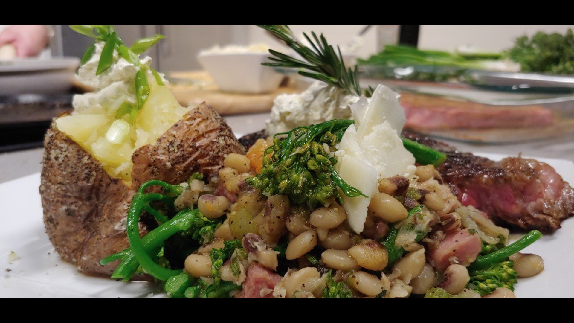 Olivia’s cooks up Blackened Ribeye served along w slow simmered Black ...